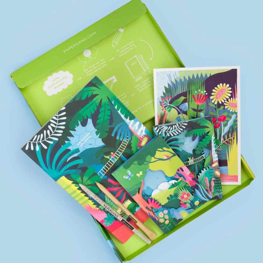 Papergang Summer Dusk Stationery Box - Aurum Art