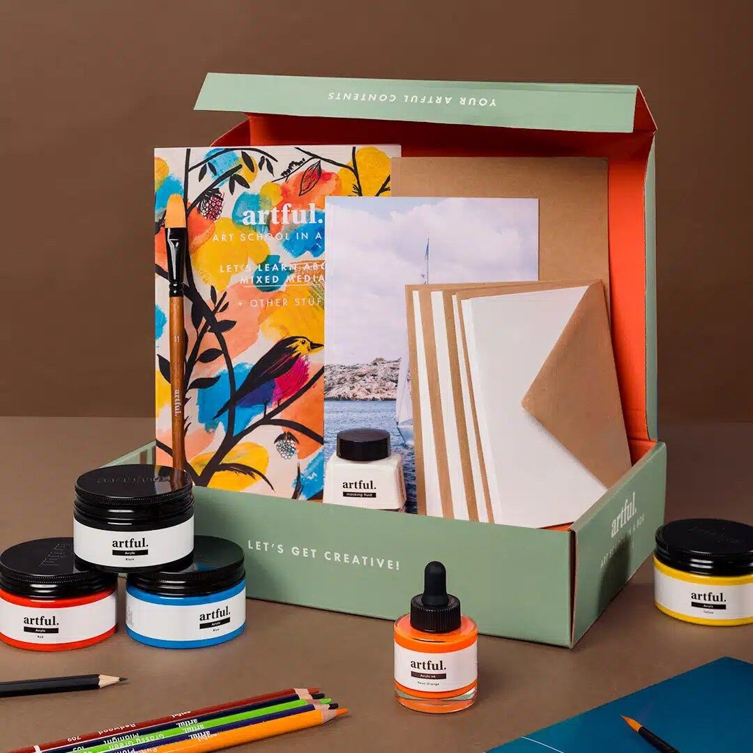 Artful Art School in a Box - Mixed Media Art Kit - Aurum Art