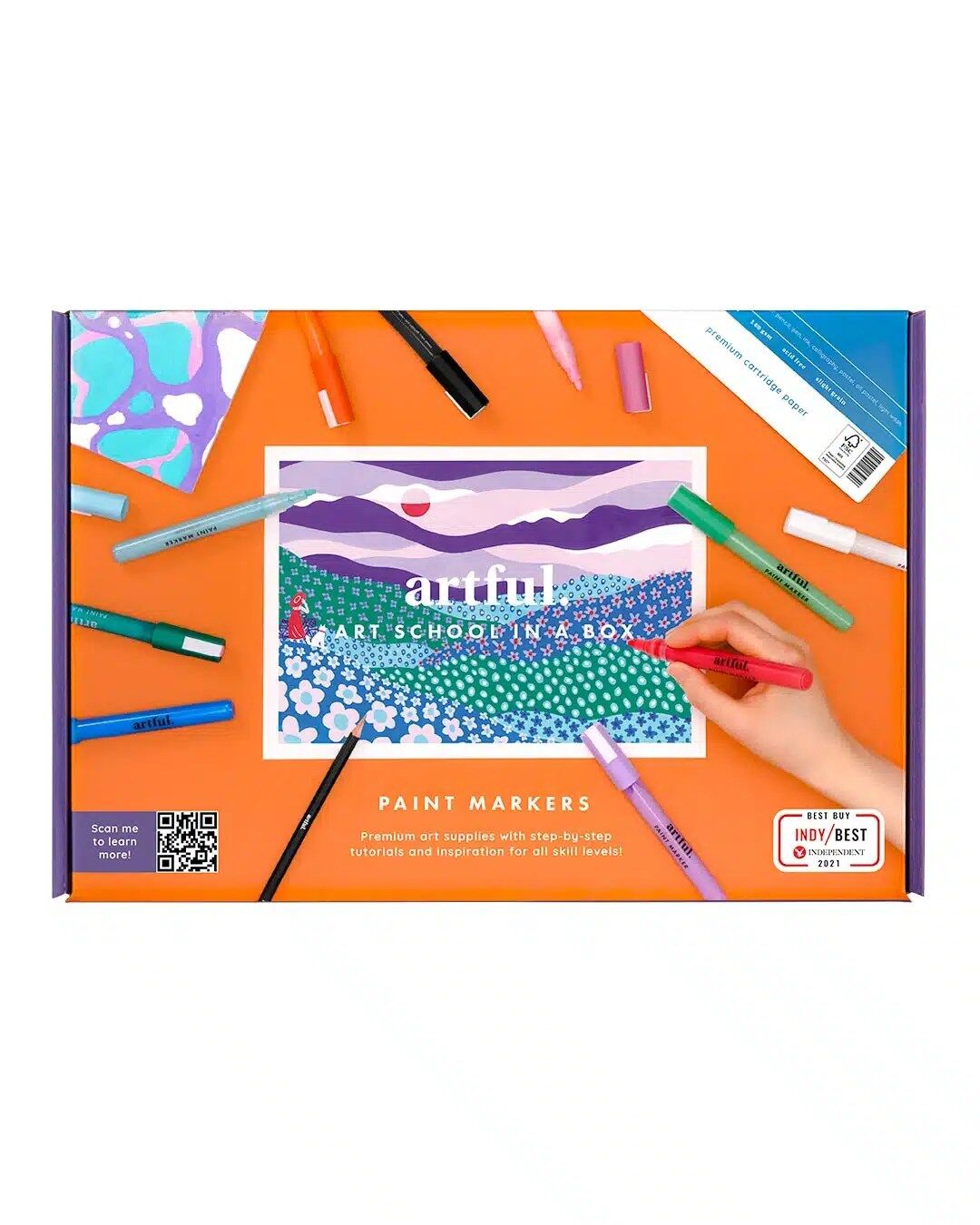 Artful Art School in a Box - Paint Markers Art Kit - Aurum Art