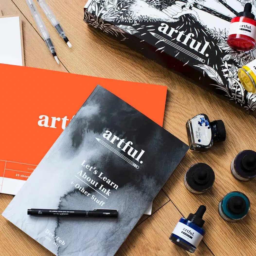 Artful Art School in a Box - Ink Art Kit - Aurum Art