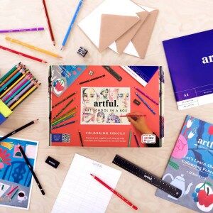 Artful Art School in a Box - Paint Markers Art Kit - Aurum Art