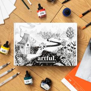 Artful Art School in a Box - Ink Art Kit - Aurum Art